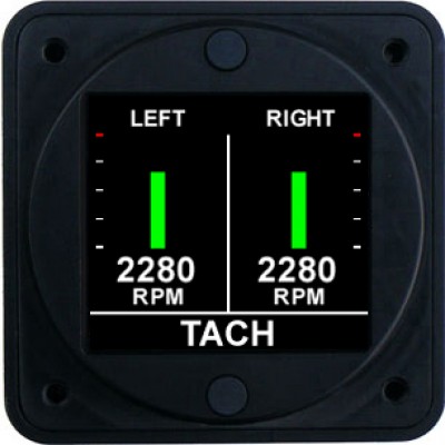 AEROSPACE LOGIC TM202 DUAL TACHOMETER KIT | Aircraft Spruce