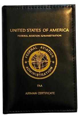 AIRMAN CERTIFICATION HOLDER WITH FAA SYMBOL | Aircraft Spruce