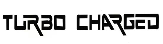 Turbo Charged Decal - Black | Aircraft Spruce