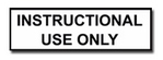 Instructional Use Only Placard | Aircraft Spruce