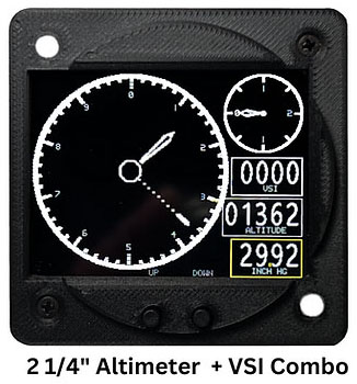 Altimeter Vertical Speed Indicator Combo For 2 1/4 | Aircraft Spruce