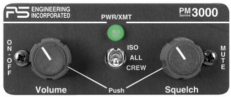 PS Engineering PM 3000 4 Place Stereo Panel Mount Intercom TSO For ...