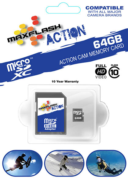 Maxflash Micro Sd 64Gb Action Cam Memory Card | Aircraft Spruce