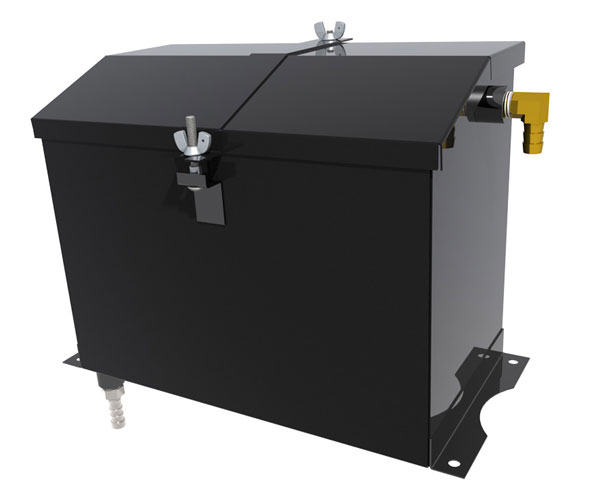 BOGERT STAINLESS STEEL BATTERY BOX WITH LID FOR PIPER PA-20 / 22 ...