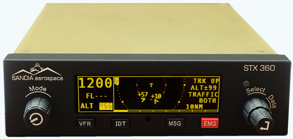 Sandia Stx 360 Sentinel Panel Mount ADS-B Transponder | Aircraft Spruce