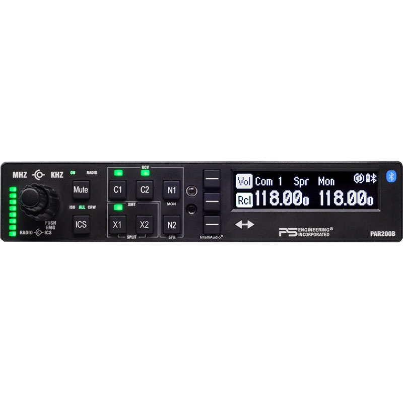 PS Engineering PAR 200B Audio Panel With Trig TY91L Remote 8.33 khz COM ...