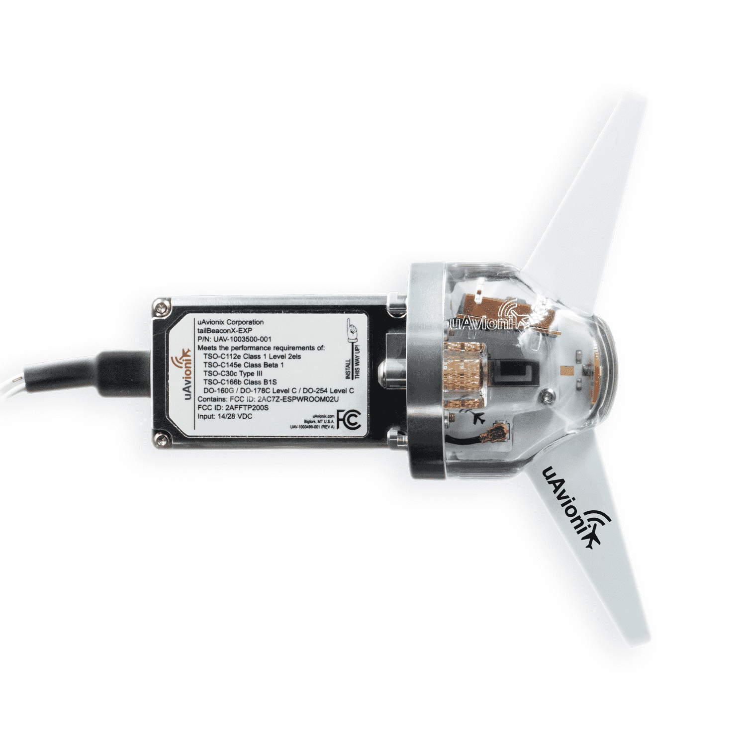 uAvionix tailBeaconX TSO ADS-B Transponder - Certified | Aircraft Spruce