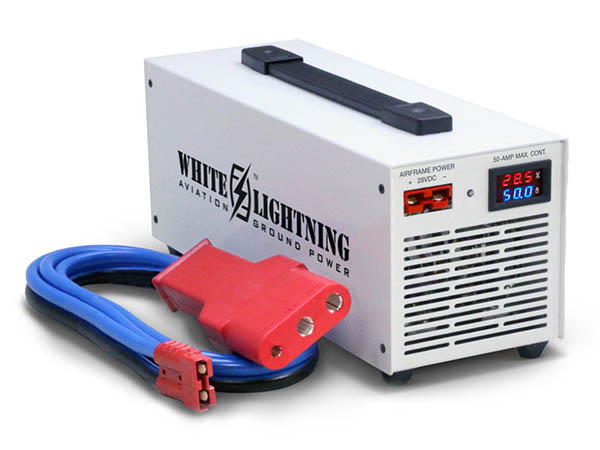 White Lightning M2850 50-amp 28-volt GPU with 3-pin Oval Plug ...