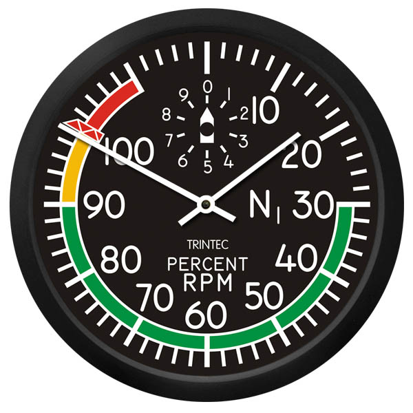 Trintec 10" Tachometer Rpm Wall Clock | Aircraft Spruce