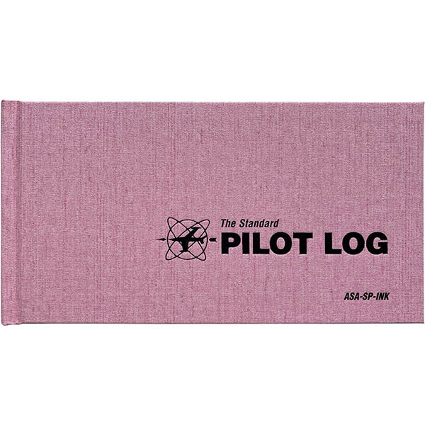 ASA Standard Pilot Log - Pink | Aircraft Spruce