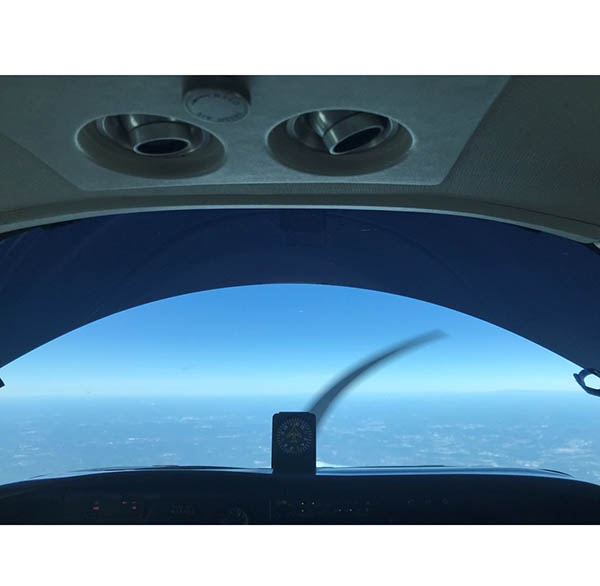 Jet Shades™ Premium Bonanza Upper Windshield Shade | Aircraft Spruce