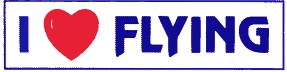 Love Flying Bumper Sticker | Aircraft Spruce