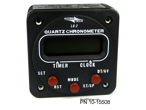Astrotech LC-2 Clock 2-1/4 Panel Mount - Battery Operated | Aircraft ...