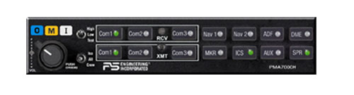 PS Engineering PMA7000H Audio Panel FAA TSO | Aircraft Spruce