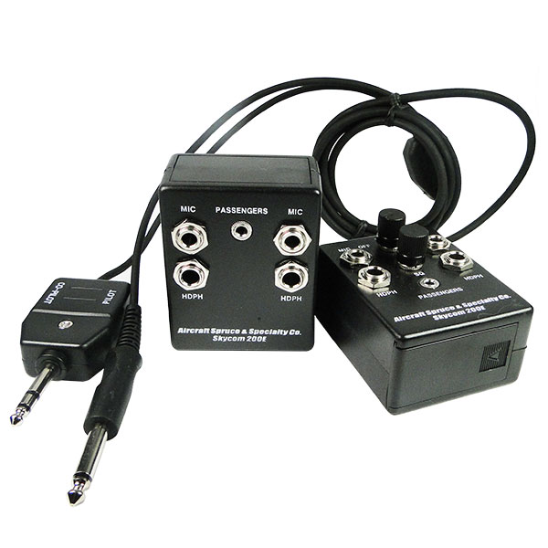 Skycom 200E - 4 Place Portable Intercom | Aircraft Spruce