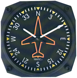 Trintec Directional Gyro Wall Clock | Aircraft Spruce