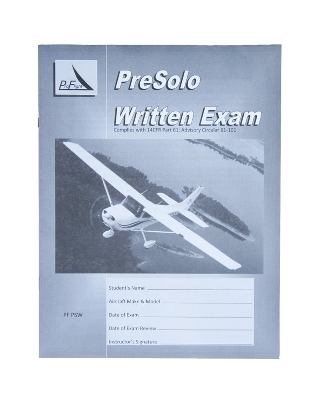 Proflight Pre Solo Written Exam | Aircraft Spruce