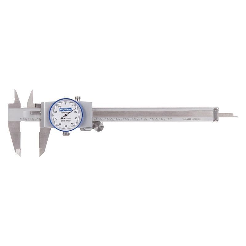 Fowler 0 to 6 Inch White Machinist Grade Dial Caliper | Aircraft Spruce