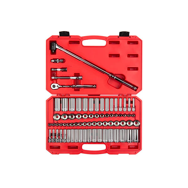 Tekton 3/8 Inch Drive 12-Point Socket and Ratchet Set with Case - 73 ...