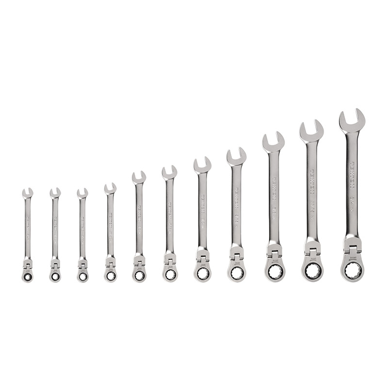 Tekton Flex Head 12-Point Ratcheting Combination Wrench Set | Aircraft ...