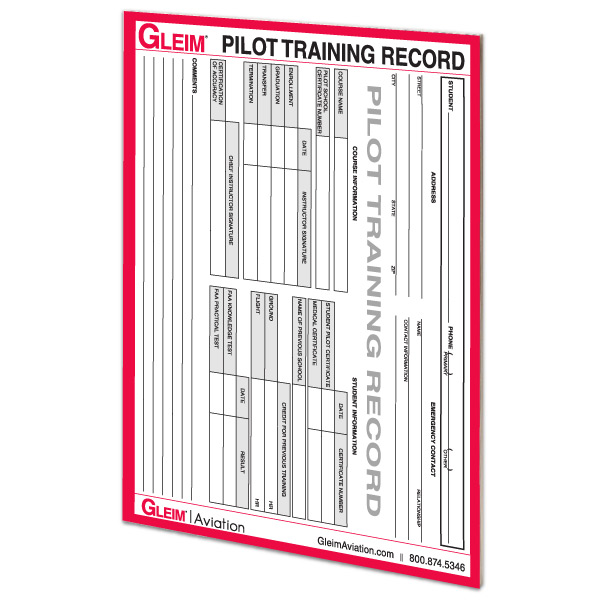 Gleim Commercial Pilot Training Record | Aircraft Spruce