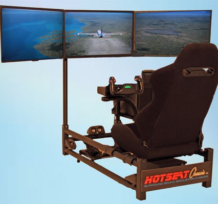 Hotseat Flight Sim Triple Display | Aircraft Spruce