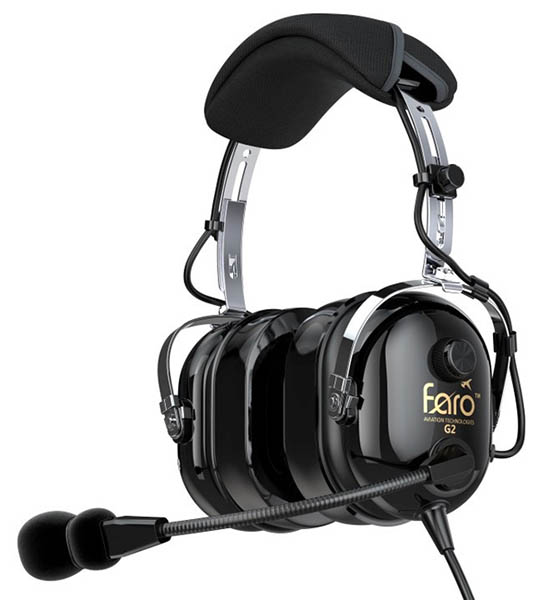 Faro G2 Passive Headset - Dual GA Plugs | Aircraft Spruce
