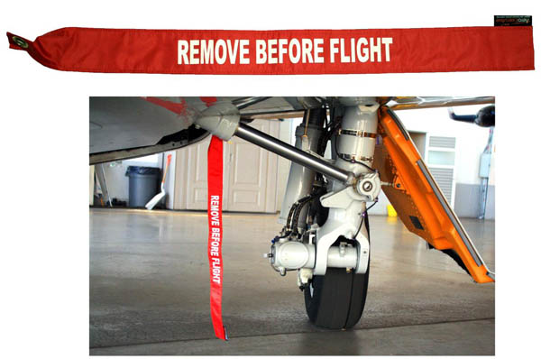 Remove Before Flight Streamer - Red / White | Aircraft Spruce