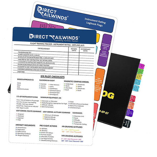 Direct Tailwinds Logbook Flags: Instrument Rating | Aircraft Spruce