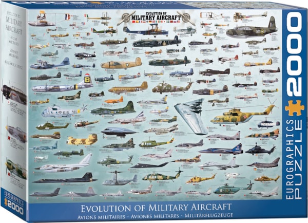 Evolution of Military Aircraft Puzzle | Aircraft Spruce