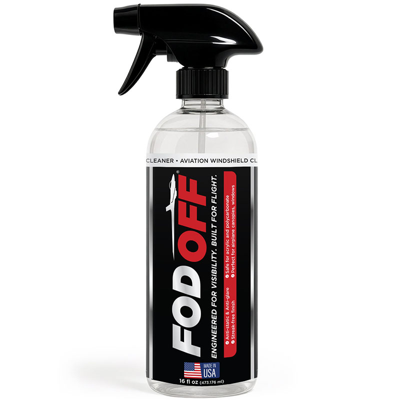 EntireFlight FOD OFF® Aircraft Windshield & Canopy Cleaner – Safe for ...