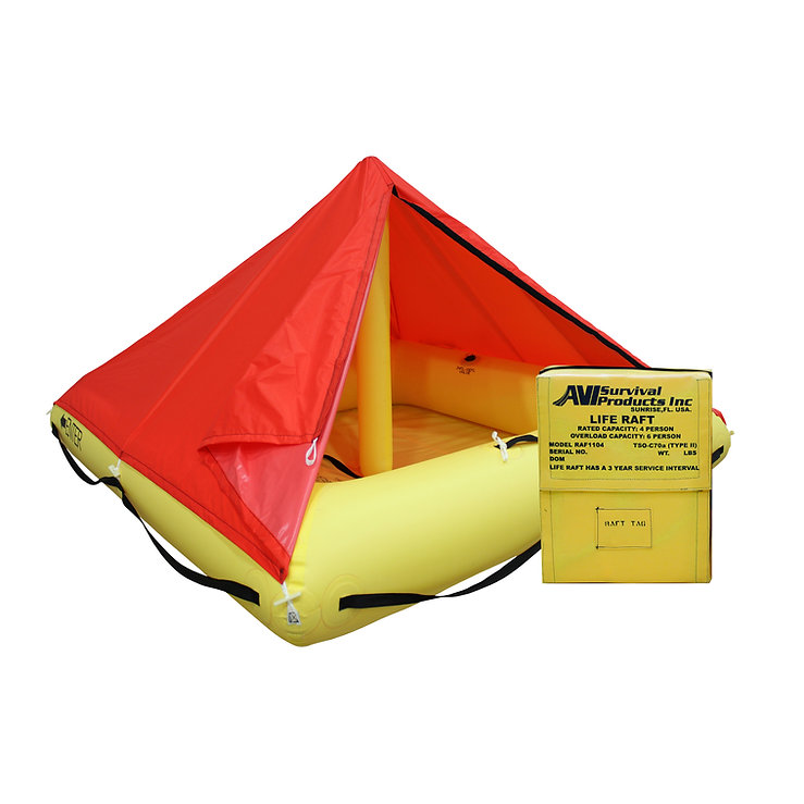 AVI Survival Products TSO Type II 4 Person Life Rafts | Aircraft Spruce