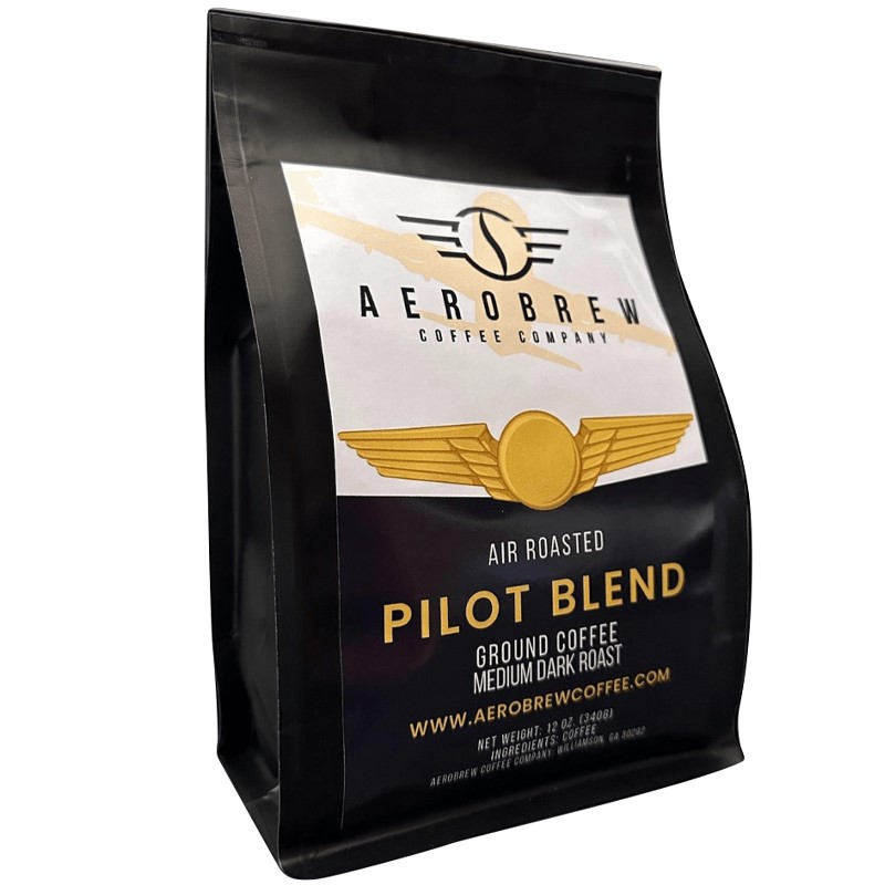 Aerobrew Pilot Blend Air Roasted Coffee - Medium Dark Roast | Aircraft ...