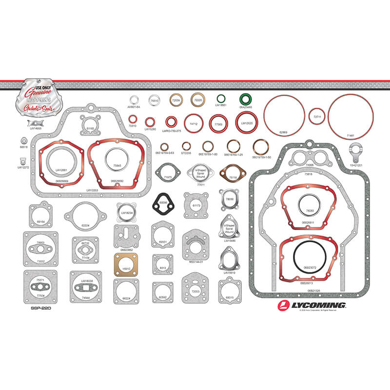Lycoming Gasket Poster | Aircraft Spruce