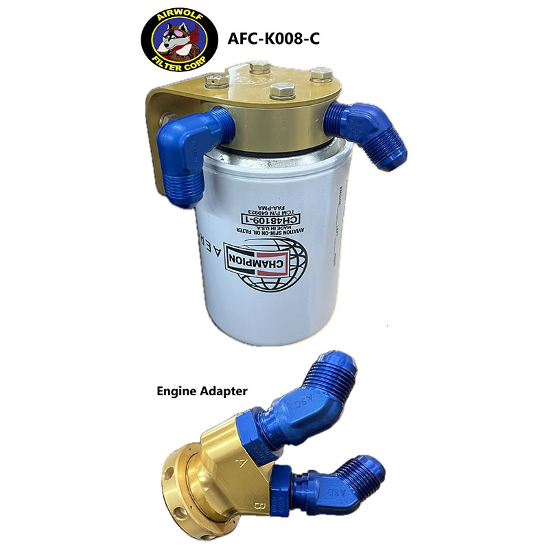 Airwolf Remote Mounted Oil Filters - Continental | Aircraft Spruce