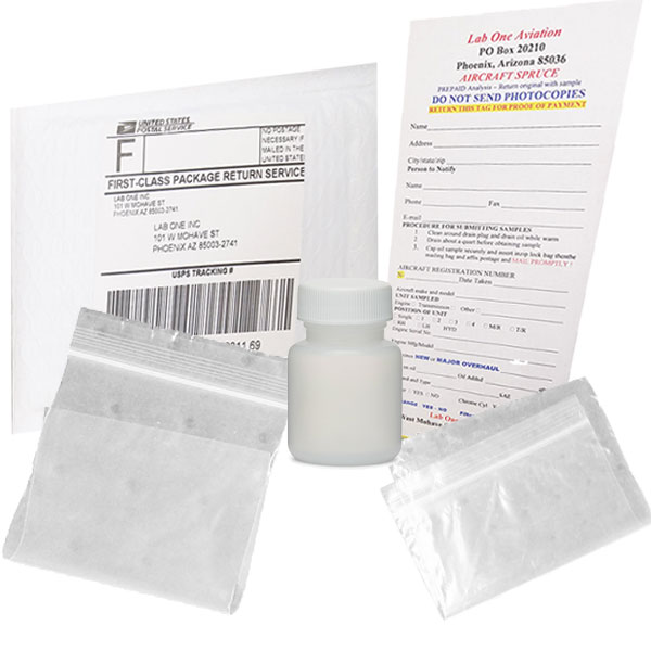 Lab One Aviation Loa-101 Oil Analysis Kit With Prepaid Postage ...