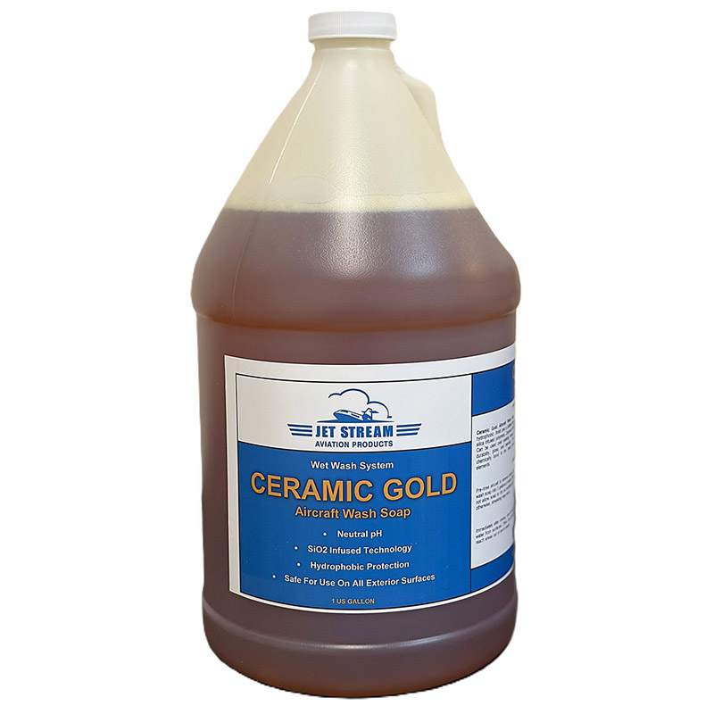 Jet Stream Ceramic Gold Wash Soap 1 Gallon | Aircraft Spruce