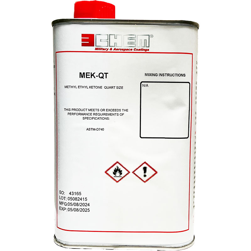 3Chem Methyl Ethyl Keton Mek Quart | Aircraft Spruce