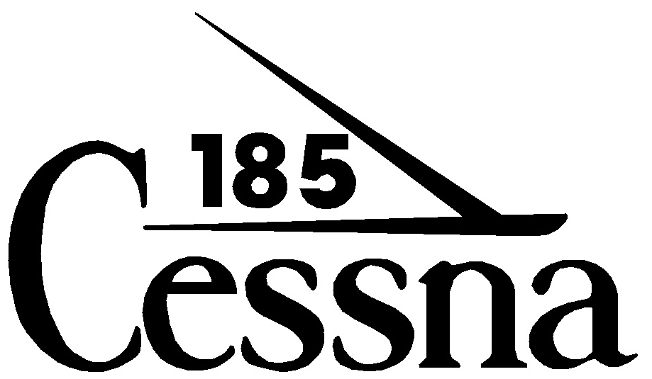 Cessna 185 Decal - Black | Aircraft Spruce