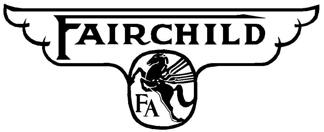 Fairchild Decal - Black | Aircraft Spruce