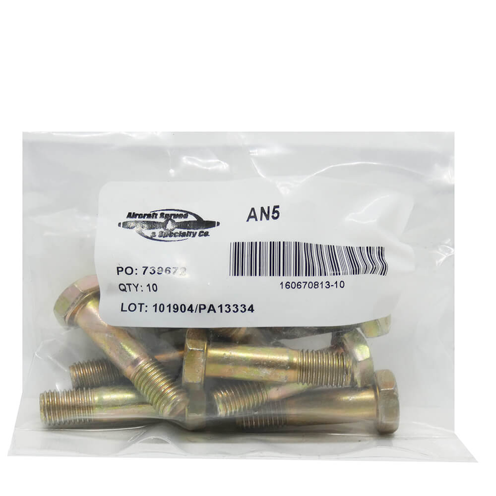 Bolt Undrilled AN5-11A (Pack Of 10) | Aircraft Spruce