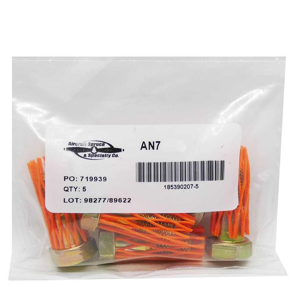 Bolt Undrilled AN7-22A (Pack Of 5) | Aircraft Spruce