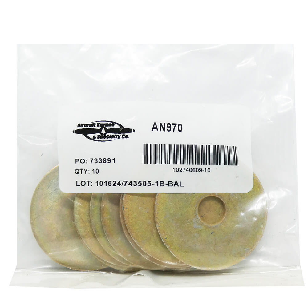 Washer, Flat AN970-6 (Pack Of 10) | Aircraft Spruce
