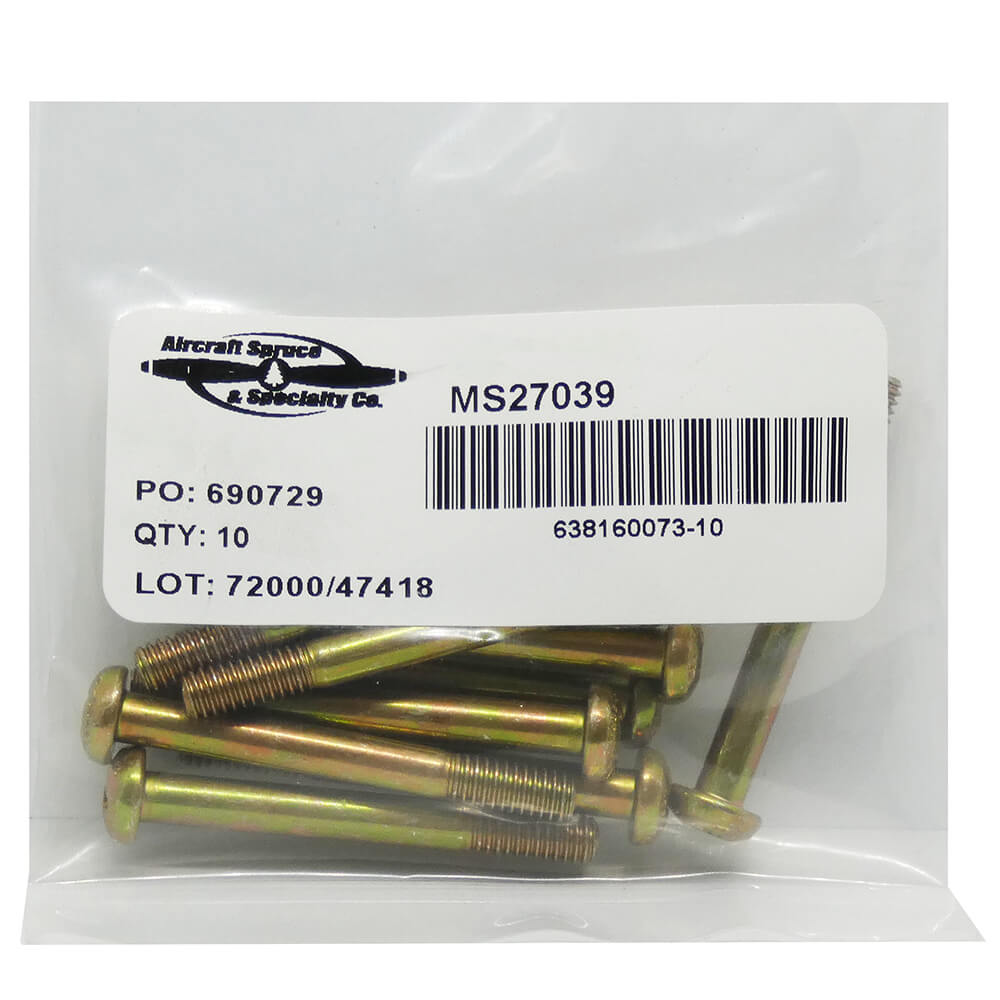 8-32 X 15/32 Stainless Steel Pan Hd Struct Ms (Pack Of 10) | Aircraft ...