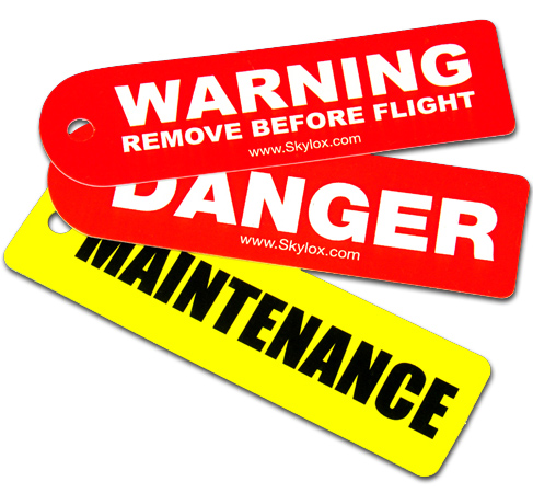 Skytags For Skylox - Warning / Danger / Maintenance | Aircraft Spruce
