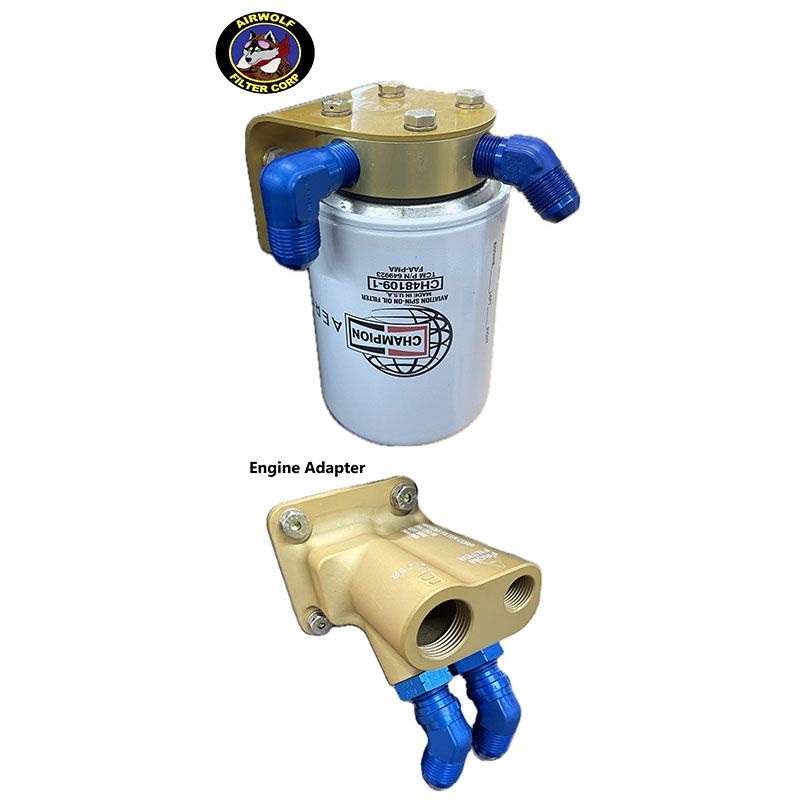 Airwolf Remote Mounted Oil Filters - Lycoming | Aircraft Spruce