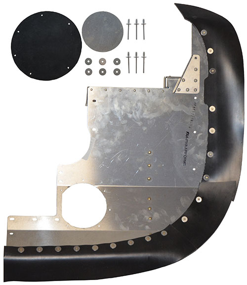 Airforms Inc. L/H Front Baffle Assembly Powder Coated - AF0555259-14 ...