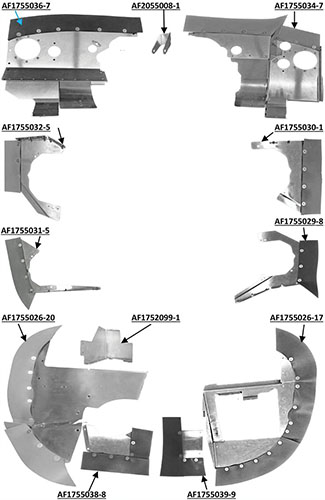 Airforms Inc. Engine Baffle Kit Bare Cowl Saver - C177-7374BRCS ...