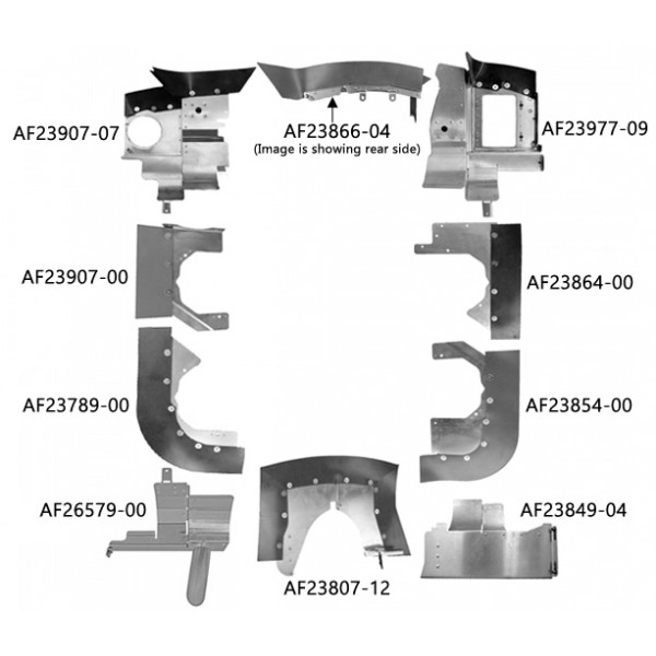Airforms Inc. Engine Baffle Kit Bare Orange Seal - PA30-69-BROR ...