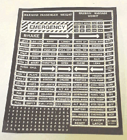 Full Label Sheet | Aircraft Spruce